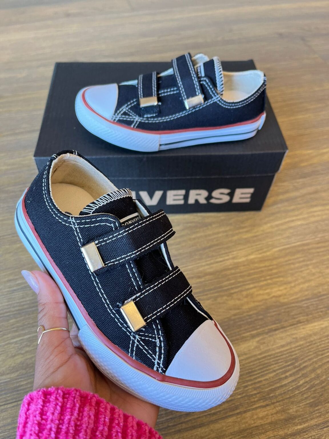 All Star Infantil De Velcro - Preto - 26 Ao 33